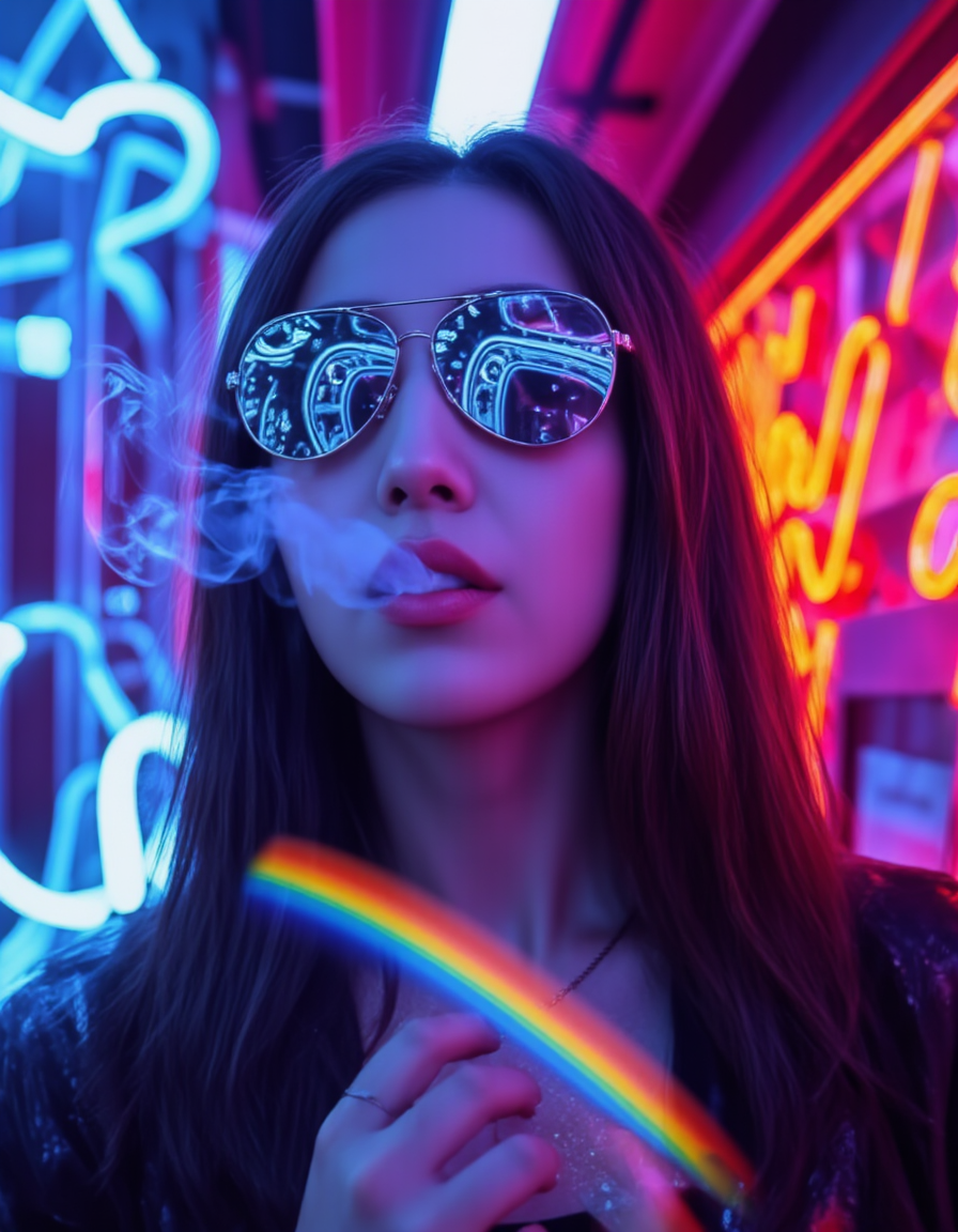 Neon Light on ((( FLUX )))-LoRA-RealtifyAI-Shakker